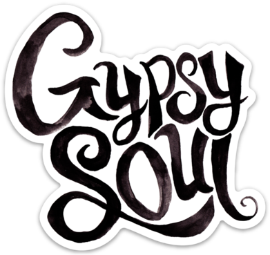 Gypsy Soul - Sticker - Calligraphy - Free Transparent PNG Download - PNGkey
