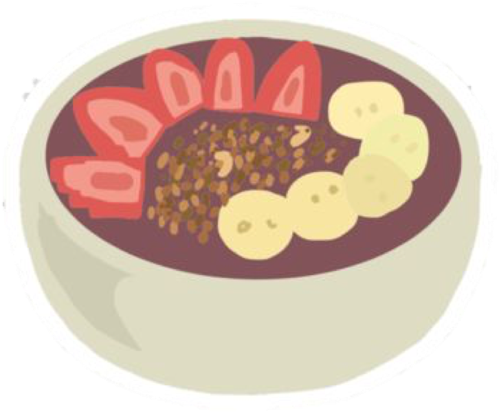 Download Acai Bowl Vector - Chocolate PNG Image with No Background ...