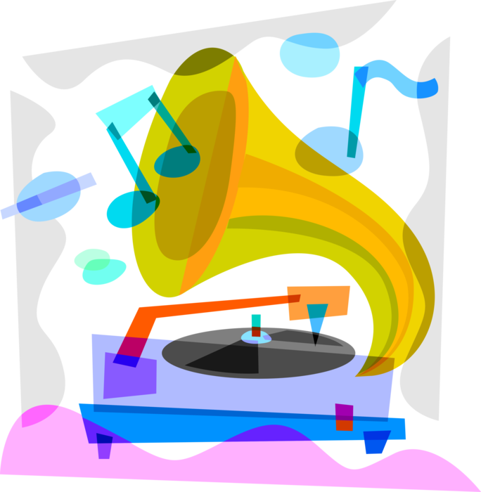 Download Vector Illustration Of Gramophone Phonograph Record ...