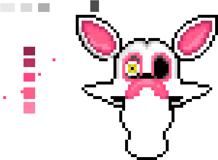 Mangle - Fnaf Mangle Pixel Art - Free Transparent PNG Download - PNGkey
