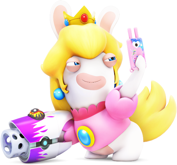 Rabbid Peach - Rabbidskingdombattle - Mario Rabbids Kingdom Battle ...