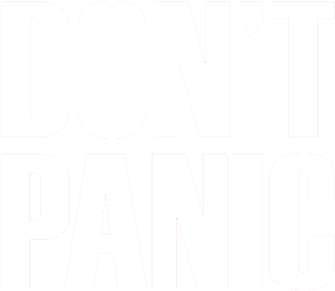 Download Don't Panic Logo - Logo Don T Panic PNG Image with No ...