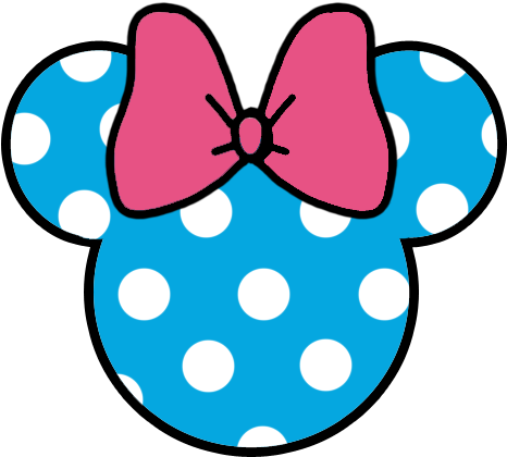 Download Minnie Blue Polka Dots PNG Image with No Background - PNGkey.com