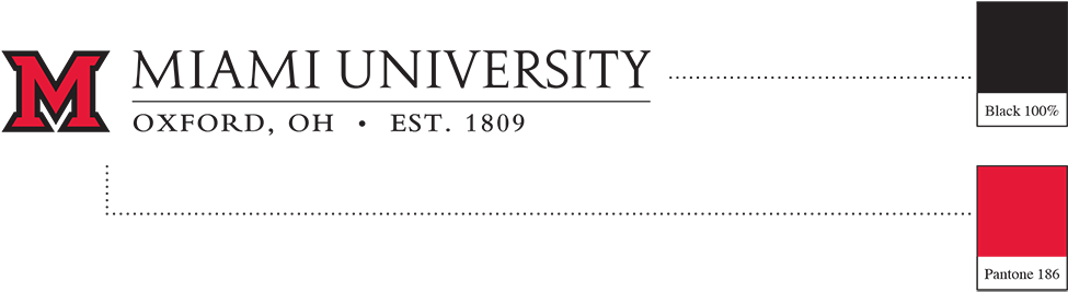 Download Miami University Wordmark Flushed Left With Beveled-m - Miami ...