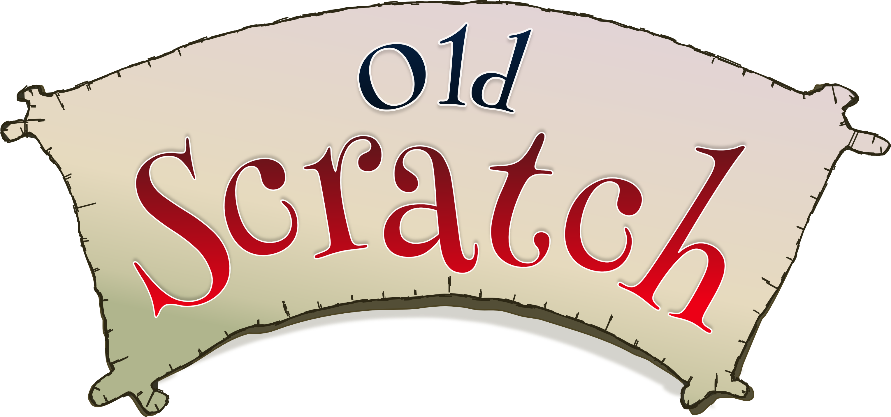 Download Old Scratch Logo Text With Backplate - Scratch PNG Image with ...