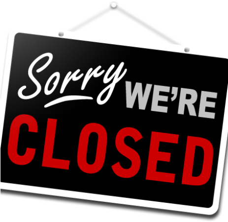 Download Closed Tonight - Closed For Canada Day PNG Image with No ...