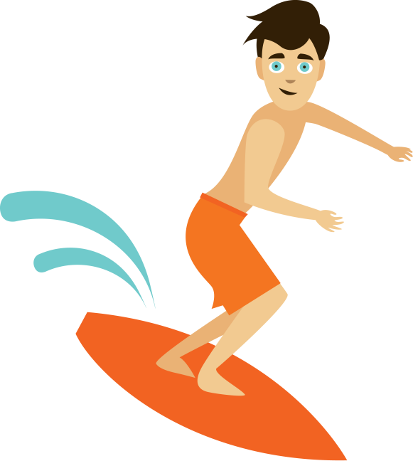 Download Look For Me - Cartoon Surfer Dude Png PNG Image with No ...