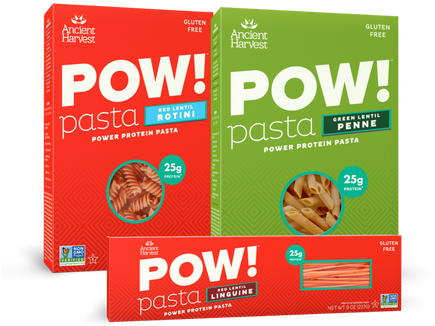 Download Pow ® Protein Pasta - Ancient Harvest, Pow! Pasta, Red Lentil ...