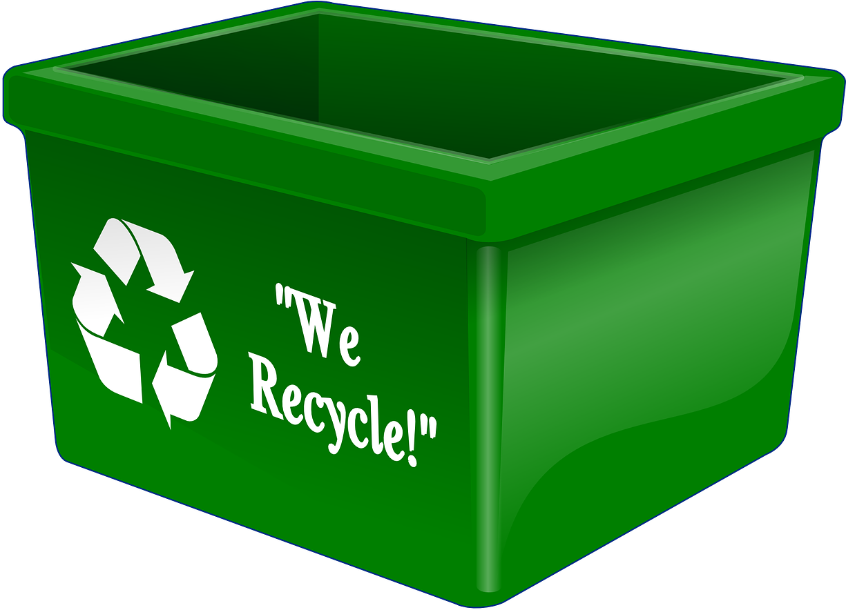 Download Recycling Bin - Green Recycle Bin Transparent PNG Image with ...