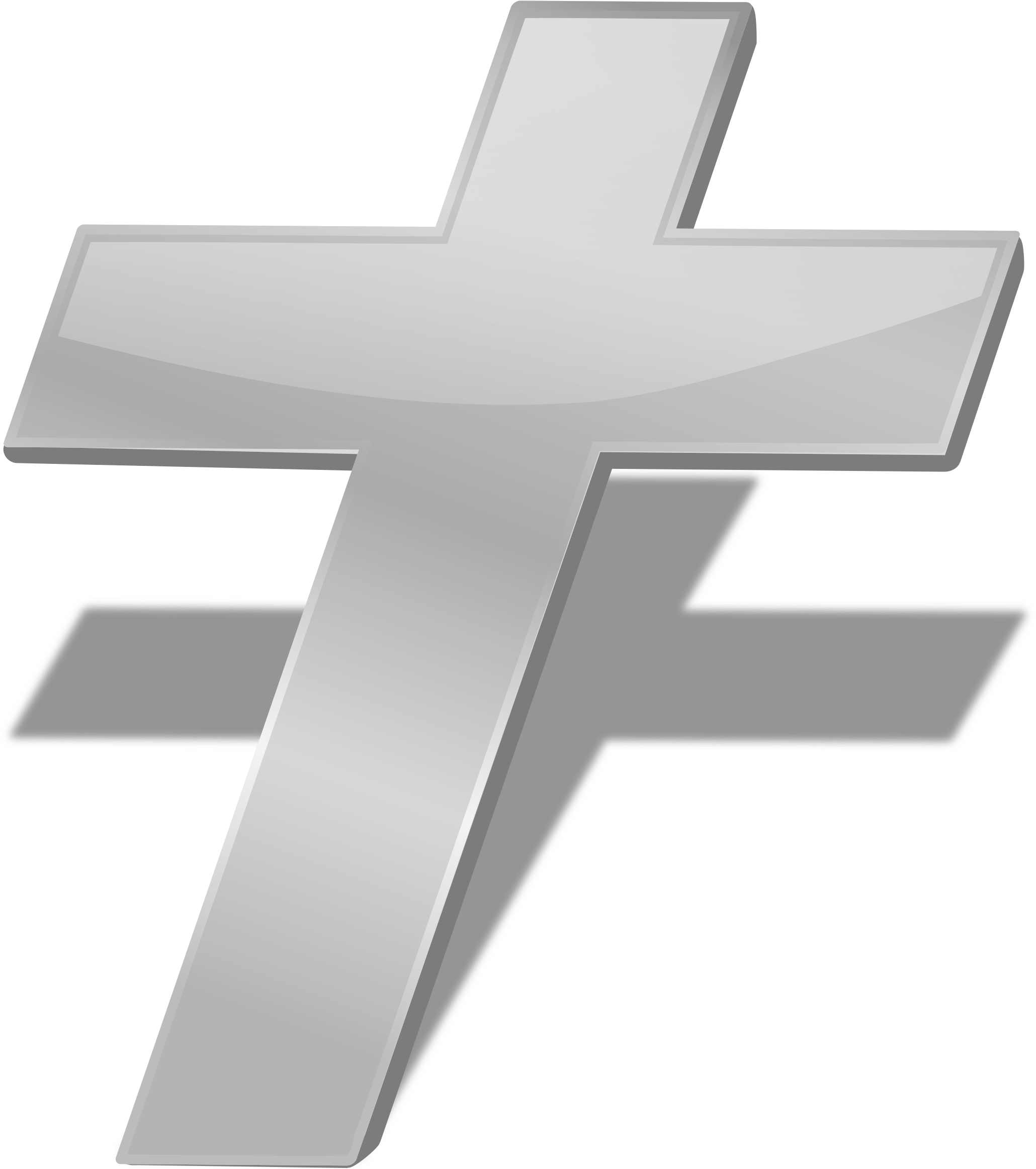 Download 3d Cross Clipart - Cross With A Shadow PNG Image with No ...