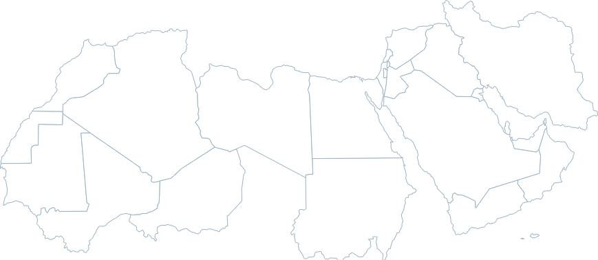 Wec In The Middle East & North Africa - Mena Region Map Vector - Free ...