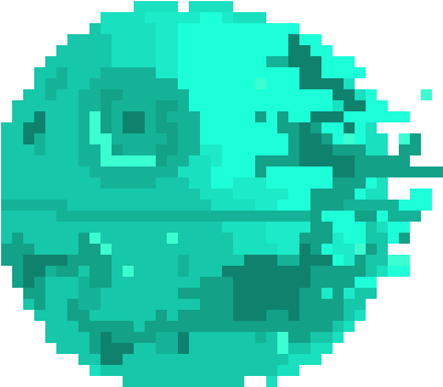 Download Death Star - Pixel Art PNG Image with No Background - PNGkey.com
