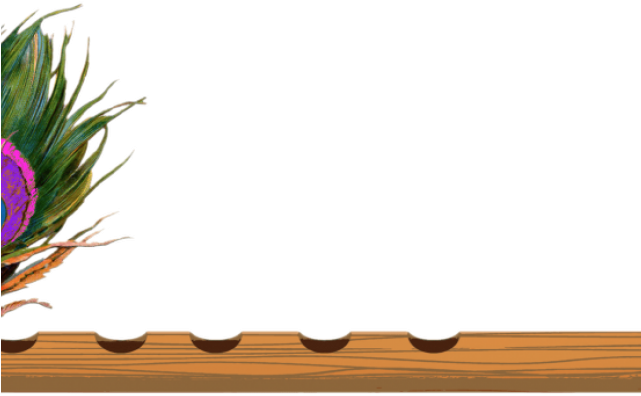 Flute Png Transparent Images - Flute With Peacock Feather - Free ...