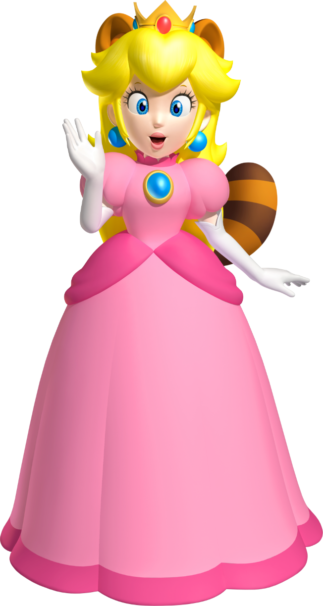 Raccoon Princess Peach - Princess Peach Png - Free Transparent PNG Download - PNGkey