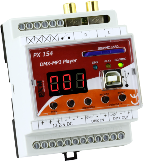 Download Px154 Dmx-mp3 Player - Electronics PNG Image with No ...