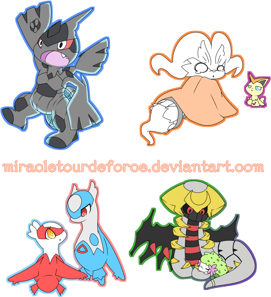 Legendary Pokemon Chibis ﻭ - Cartoon - Free Transparent PNG Download ...