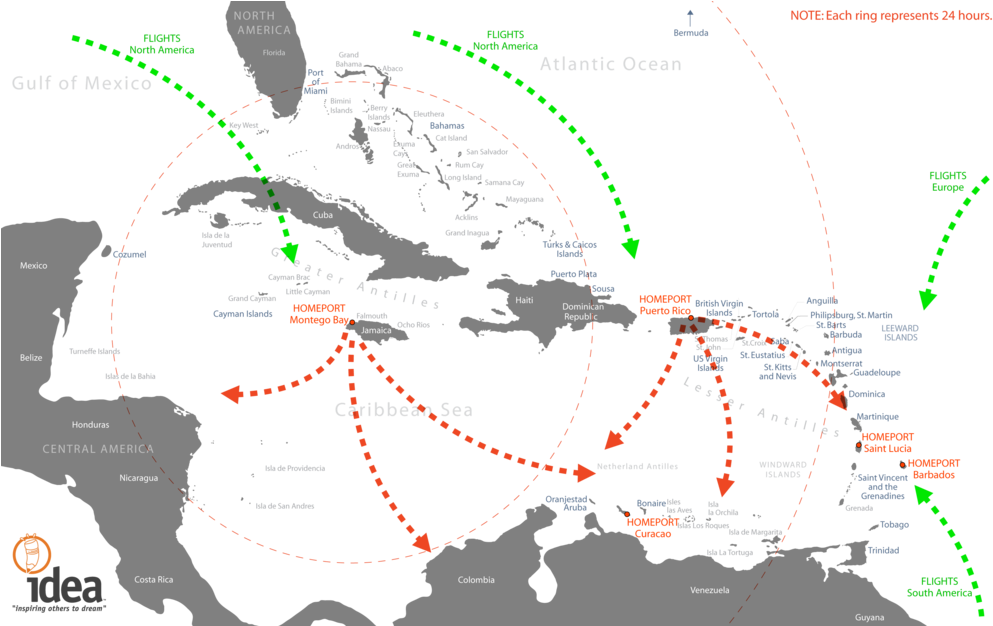 Idea Homeports-caribbean - Caribbean Vector Map - Free Transparent PNG ...