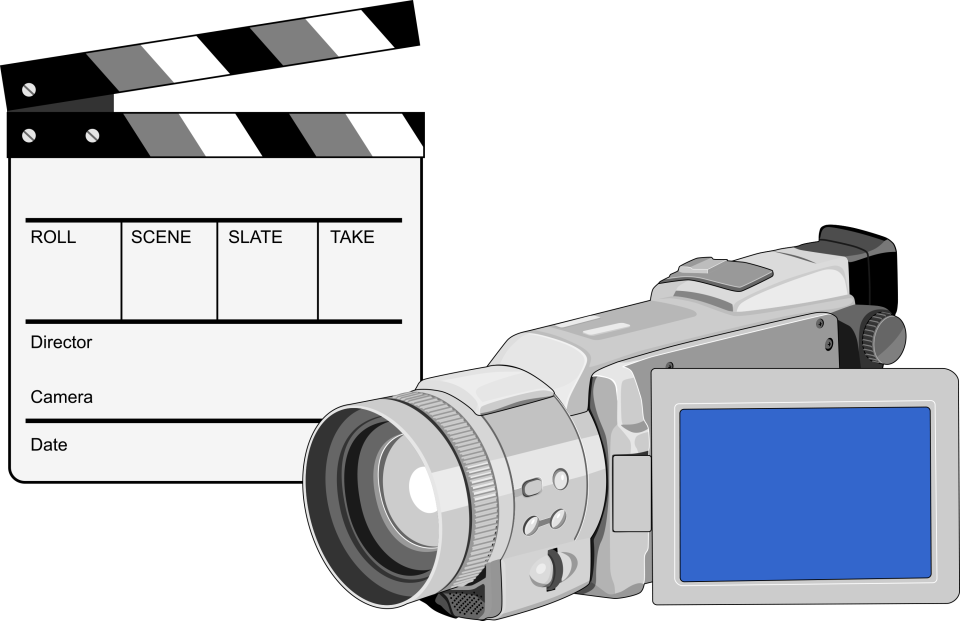 Video Camera Movie Clapboard Retro - Video Camera Movie Clapboard Retro ...