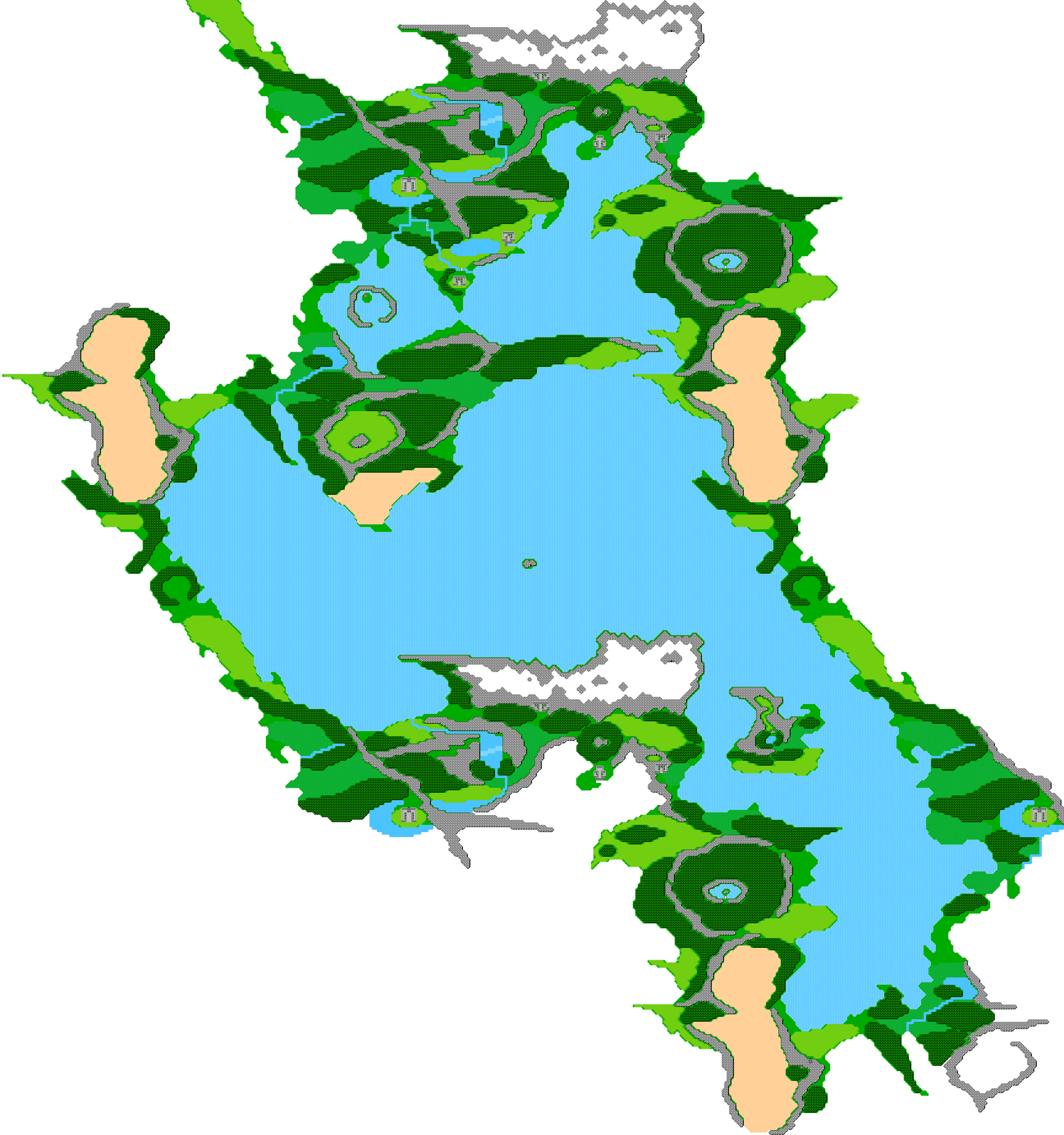 Image Ffii Tropical Island Map Png Final Fantasy Wiki - Final Fantasy 2 ...