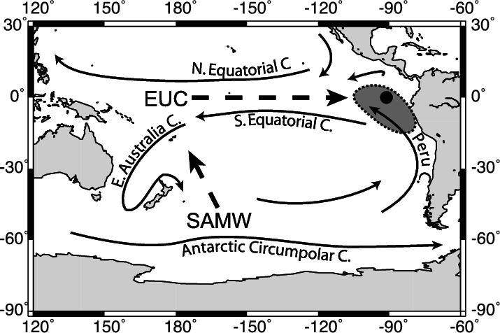 Download Map Of The Tropical And South Pacific Showing The Galápagos ...