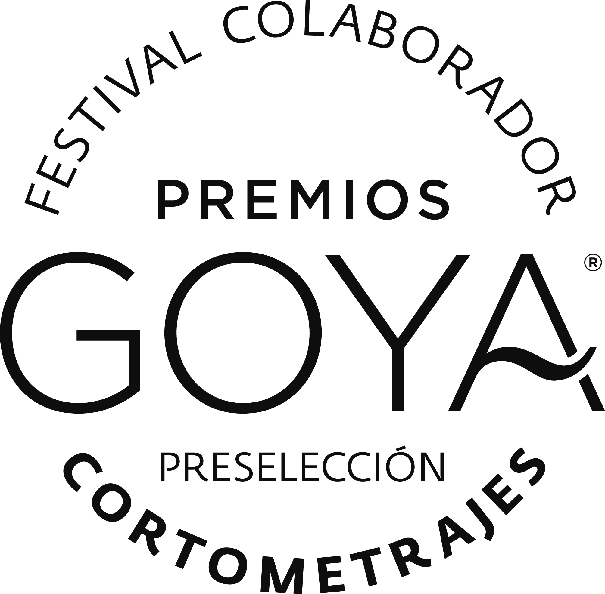 Download Goya 30 Sello Festival Colaborador Cortos Negro - Premios Goya ...
