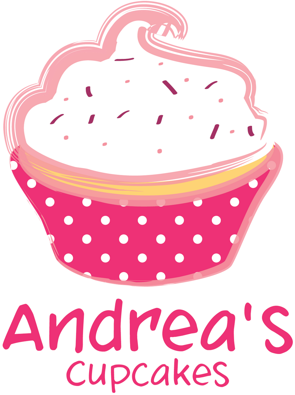Download Pink Cupcake Logo - Cupcakes Graphic Design Png PNG Image with ...