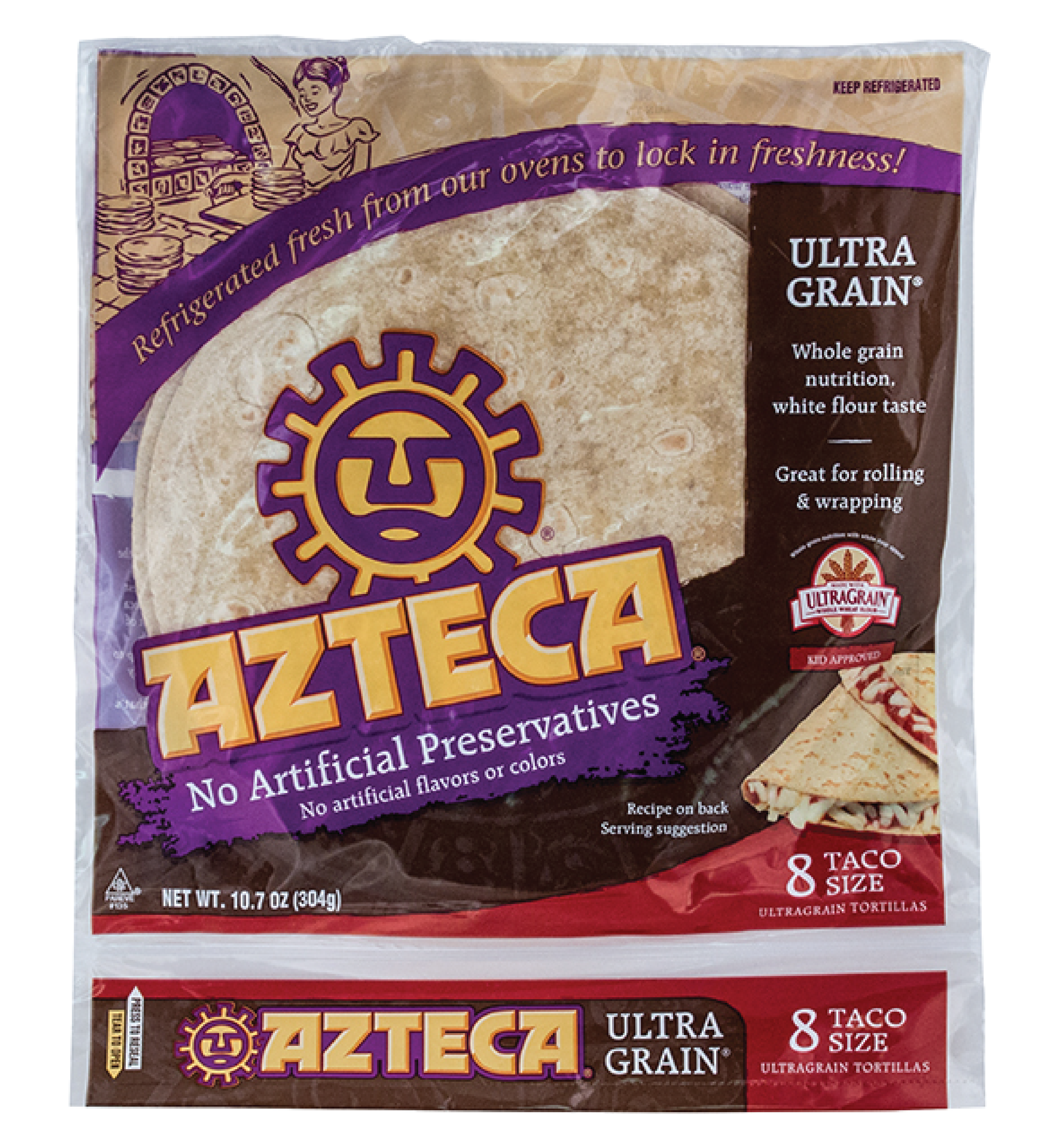 Download Ultragrain Taco - Azteca Foods PNG Image with No Background ...