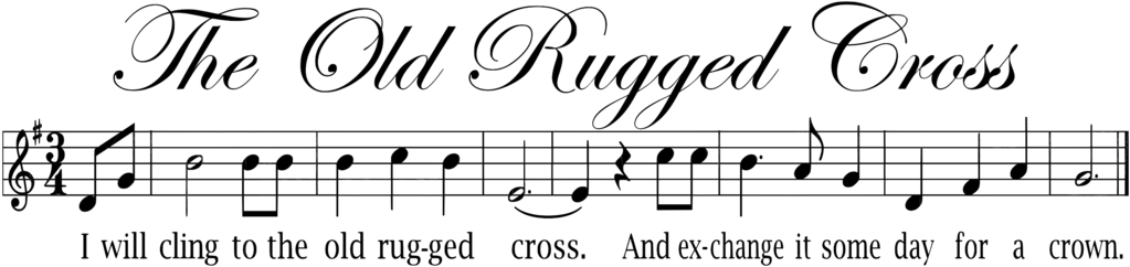 Download The Old Rugged Cross Music - Calligraphy PNG Image with No ...