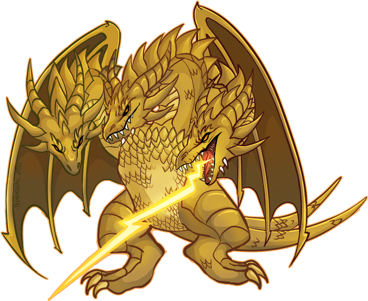 Download King Ghidorah Sticker - Design PNG Image with No Background ...