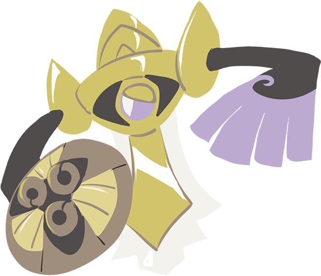 Custom Made Pokemon Time Aegislash - Cartoon - Free Transparent PNG ...