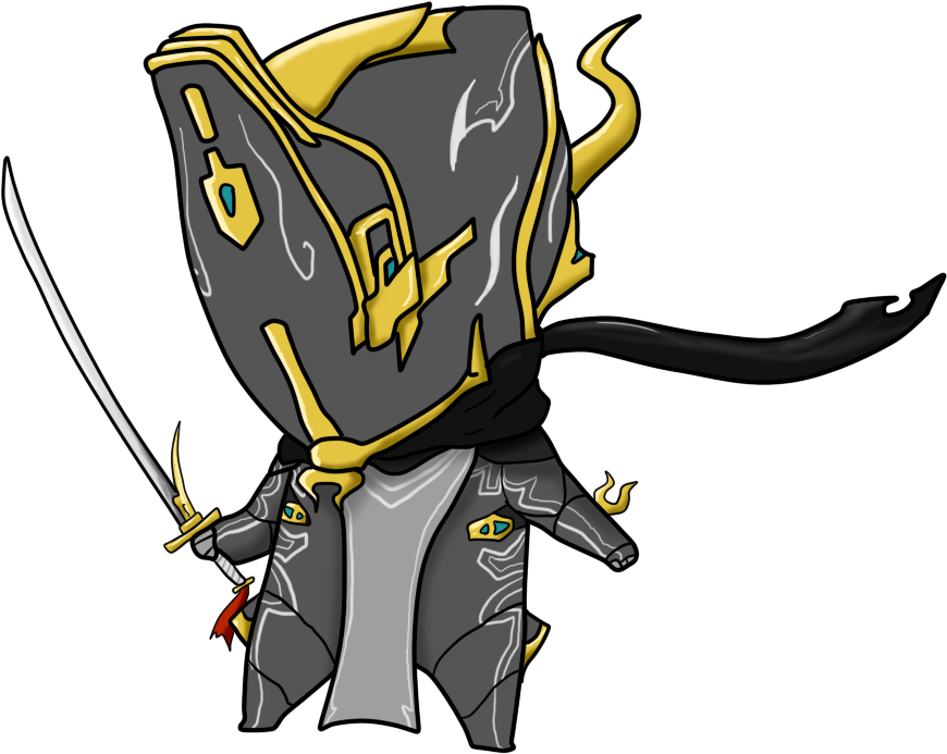 Download Reakj81 - Warframe Excalibur Umbra Chibi PNG Image with No ...
