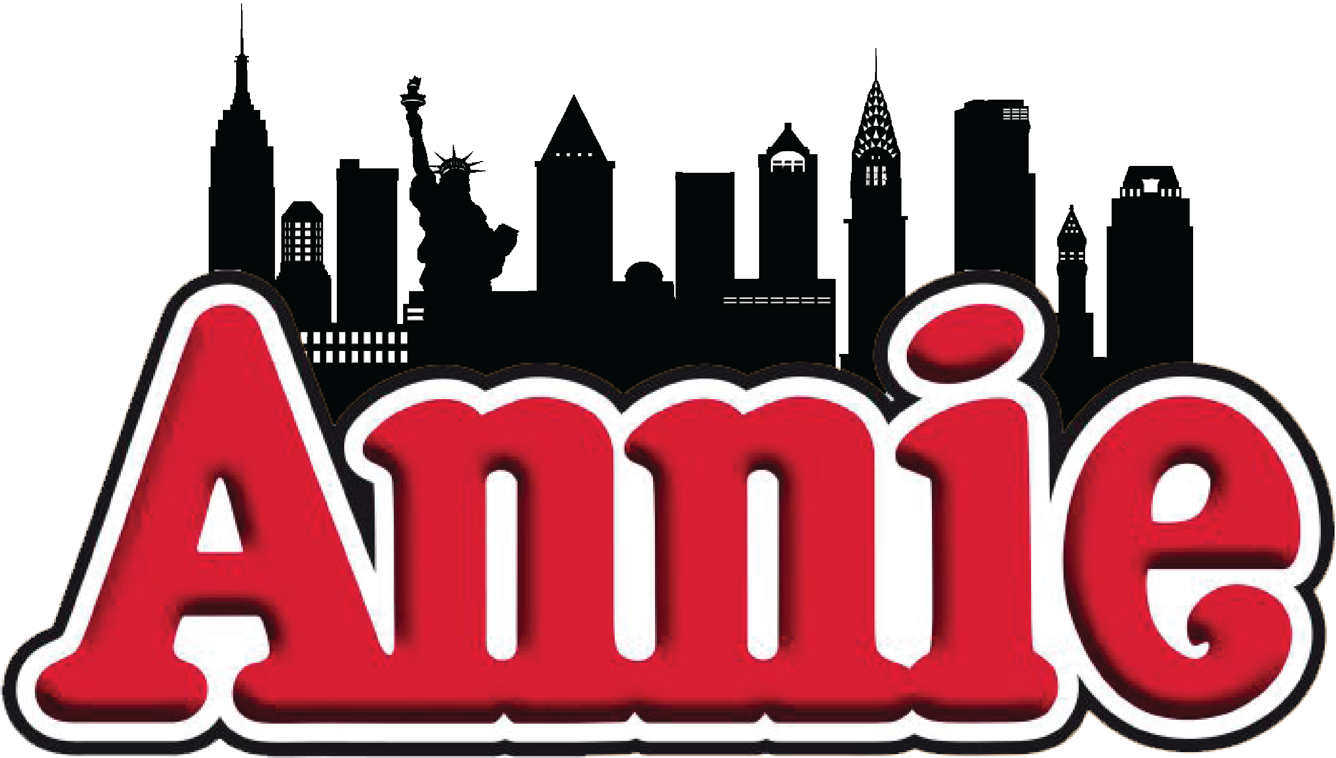 Download Annie Etc Logo Black White Red Letters - Annie Musical PNG ...