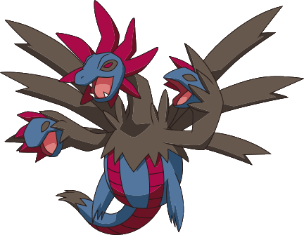 Download 635hydreigon Bw Anime 3 - 3 Head Hydra Pokemon PNG Image with ...