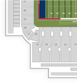 Download $37 /ea - Arizona Wildcats Football Stadium Map PNG Image with ...
