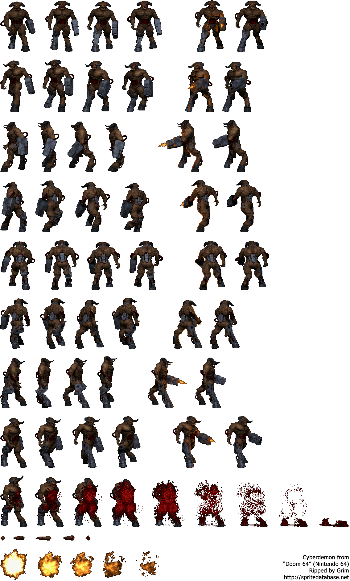 Doom 64 Cyberdemon - Free Transparent PNG Download - PNGkey