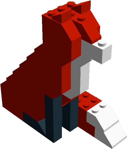 Completed Fox Kit - Lego Brick Fox Instruction - Free Transparent PNG ...