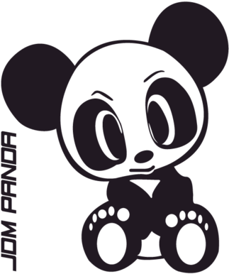 Download Black, Panda, And Jdm Image - Jdm Panda PNG Image with No ...
