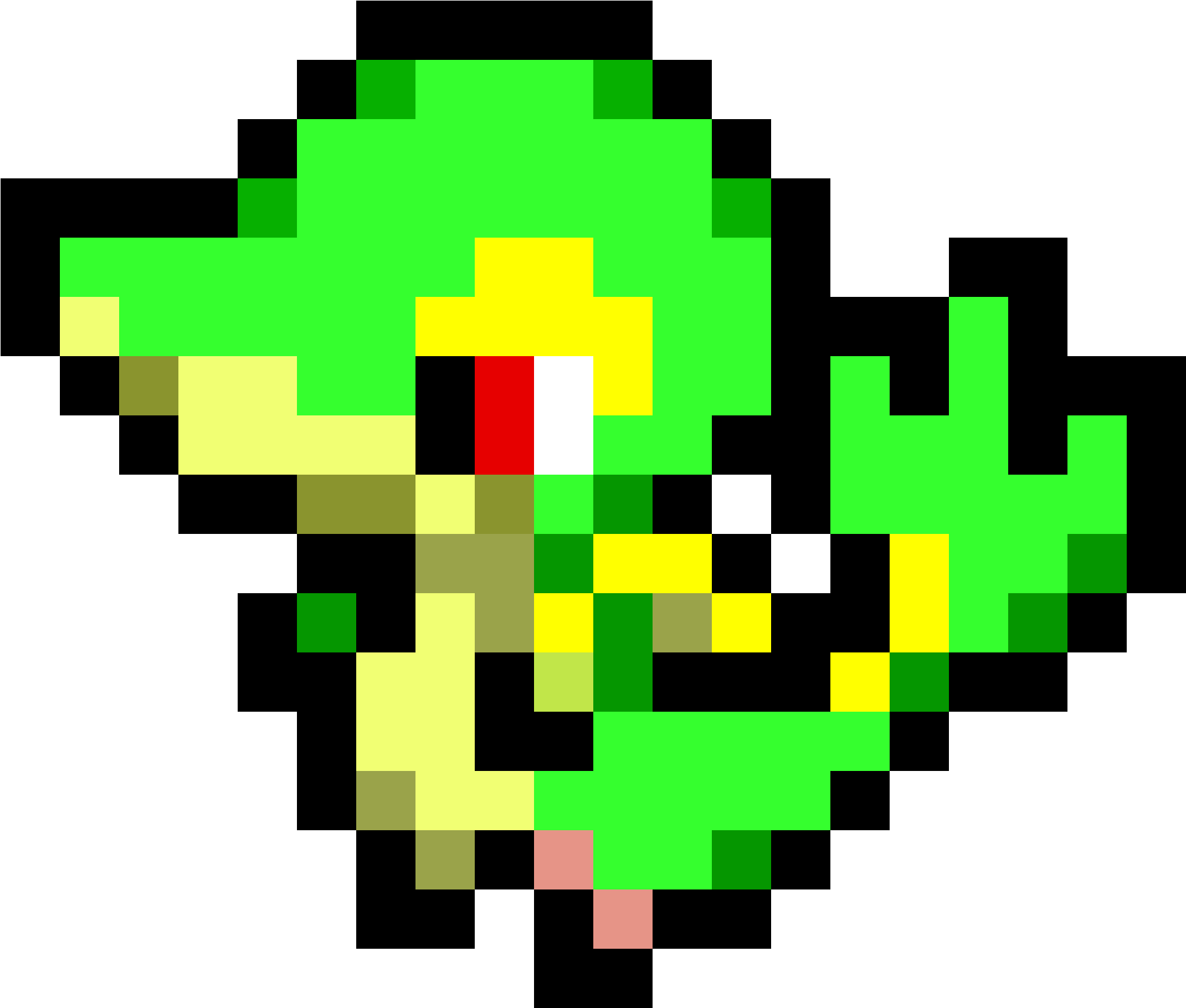 Snivy - Pixel Art Pokemon Snivy - Free Transparent PNG Download - PNGkey