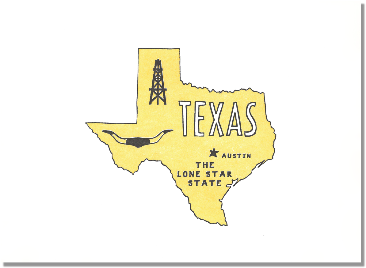 Download Texas State Print - United States Of America PNG Image with No ...