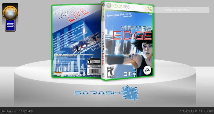 Download Mirror's Edge Box Art Cover - Mod Freakz Ps4 Console And ...