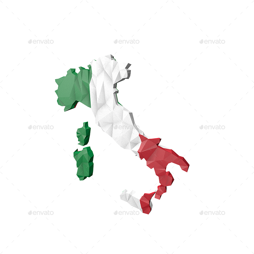 Italy Country Outline Clipart Italy Map - 1974 Forattini Vignetta ...