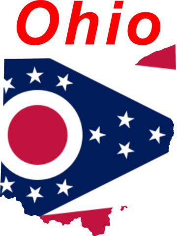 Download State Shape State Flag - Ohio State Flag PNG Image with No ...