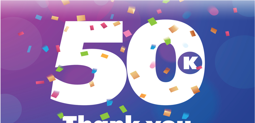 Download 50k Likes - 50k Likes Thank You PNG Image with No Background ...