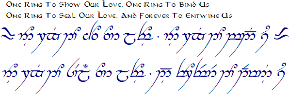 Download Translation For My Rings - Elvish Love Poem One Ring PNG Image ...