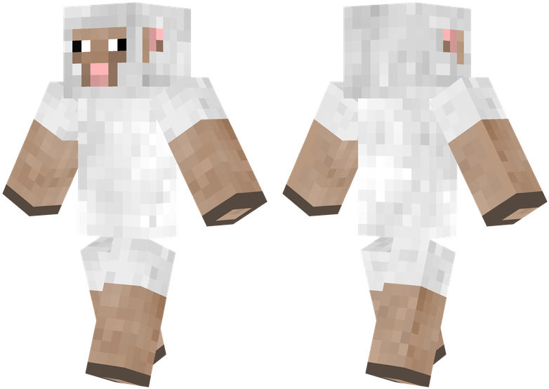 Sheep - Minecraft Skin Sheep 1.8 - Free Transparent PNG Download - PNGkey
