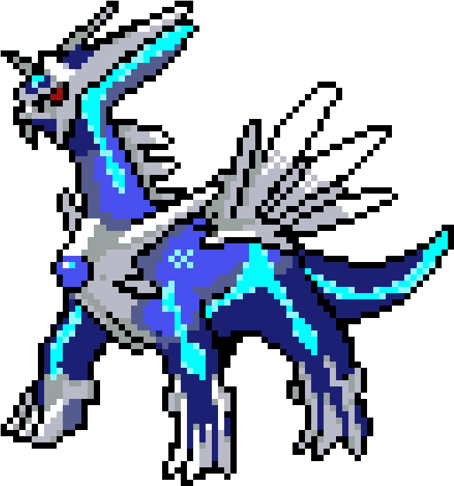 Download Dialga From Pokemon - Pokemon Dialga Pixel Png PNG Image with ...