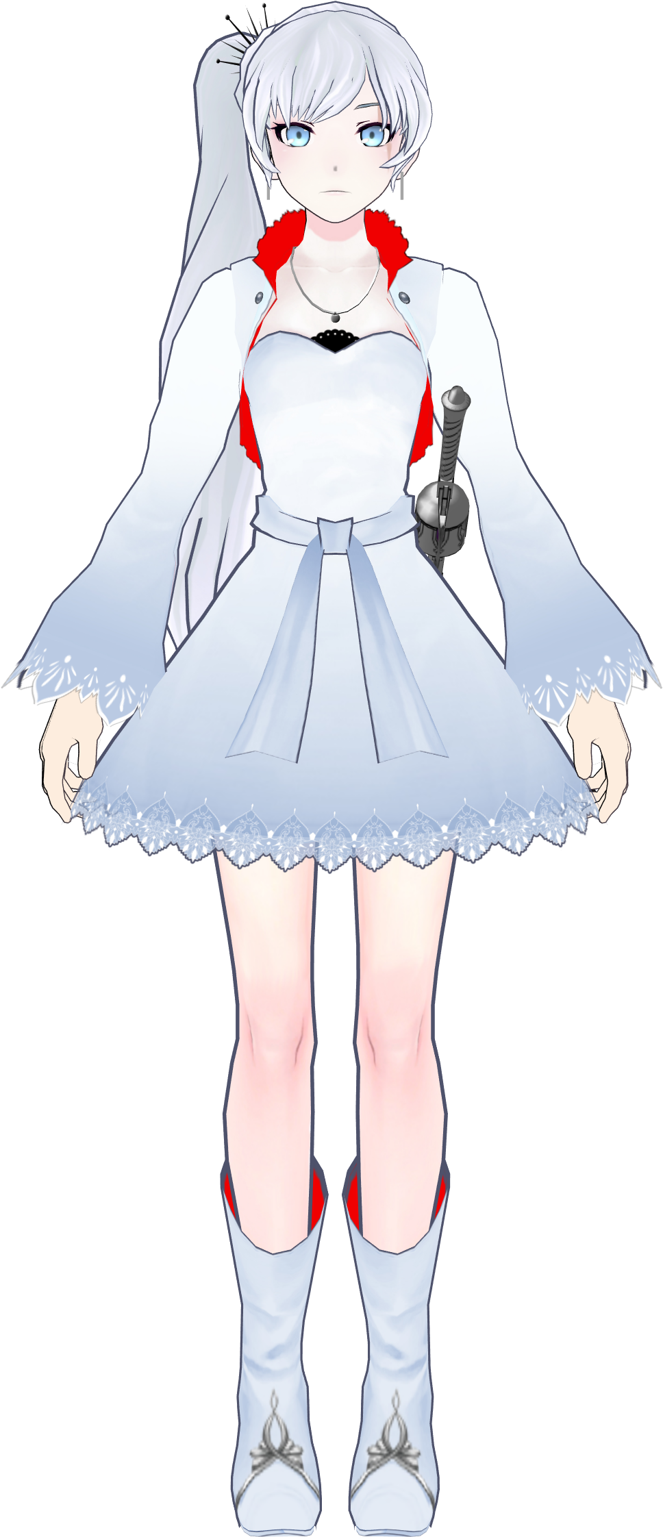 Download Weiss Schnee Turnaround - Weiß Schnee Rwby Dress PNG Image ...