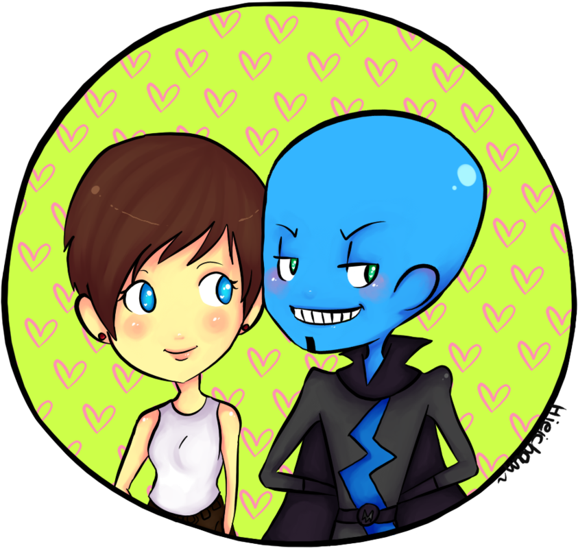 Download Megamind And Roxanne By Hieilovescookies - Cartoon PNG Image ...
