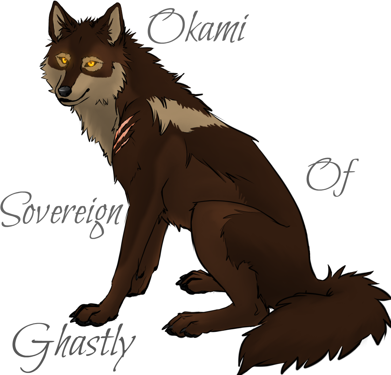 Okami - Wolf Oc - Free Transparent PNG Download - PNGkey