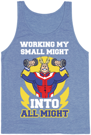 Download Working My Small Might Into All Might - All Might PNG Image ...